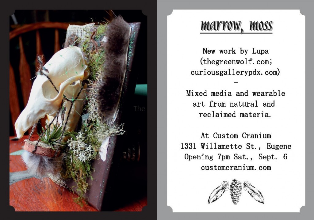 Announcing My New Solo Art Show: marrow, moss | The Green Wolf